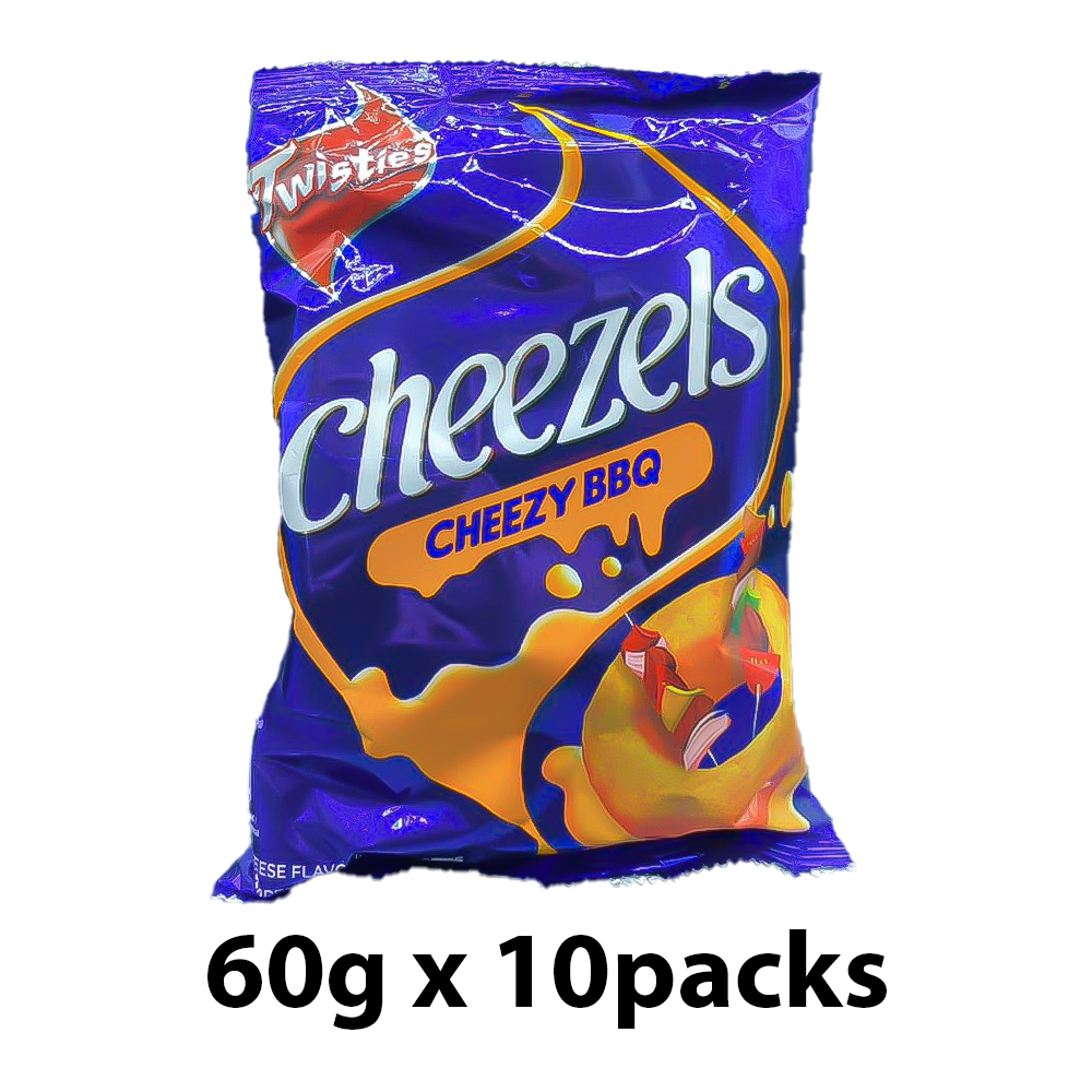 Twisties Cheezels – Cheezy BBQ 60g x 10’s – Bestime Global Sdn Bhd